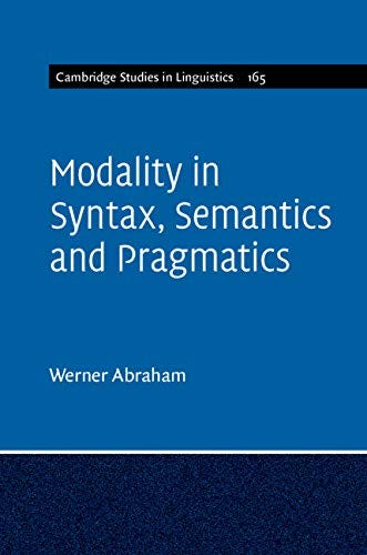 Pdf Read Modality In Syntax Semantics And Pragmatics Cambridge 5658