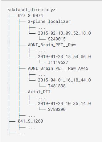 Using Clinica for preprocessing the fMRI & PET data — 0. convert Data ...