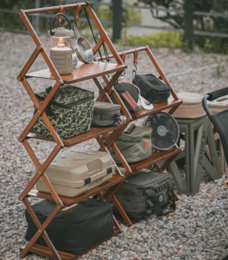 [Real Review] Foldable Wooden Shelf (4-Tier) — Perfect for Camping ...