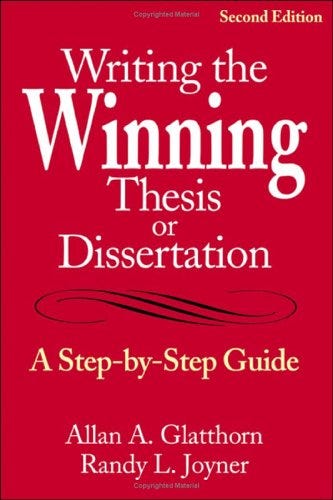 [EBOOK] Writing the Winning Thesis or Dissertation: A Step-by-Step ...