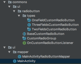Cómo crear un custom RadioGroup que reconoce distintos custom ...