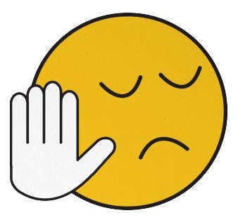 Talk To The Hand Emoji