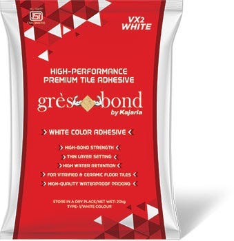 VX-2 White Color Tile Adhesive - Gres Bond by Kajaria - Medium