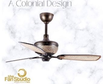 Step-Up! Meet the Trend-Setting Colonial Ceiling Fans of The Fan Studio ...