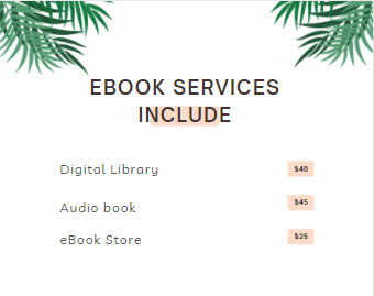 What eBook Services Include. There are a number of different eBook ...