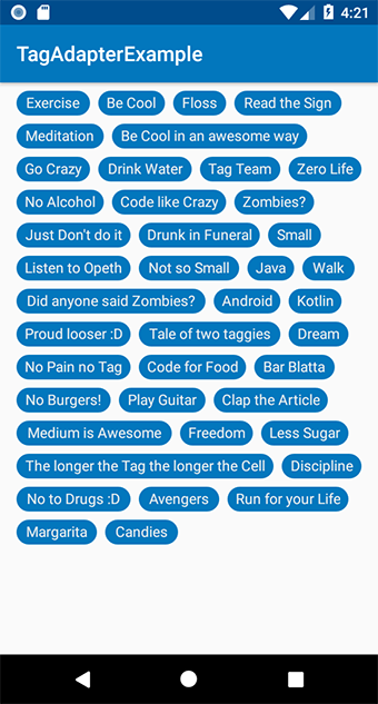 Create a tagLayout using recyclerView and custom adapter on Android. | by Chief10x | Medium