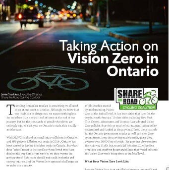 Taking Action on Vision Zero in Ontario | by Share the Road Cycling ...