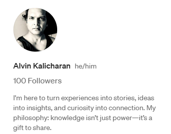 From Zero to 100. My Medium Journey of Passion… | by Alvin Kalicharan | About Me Stories | Feb ...