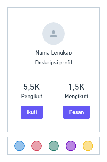 Membuat Kartu Profil Dengan Warna Tema Dinamis Dengan Html Css Javascript By Fildzah Shafira