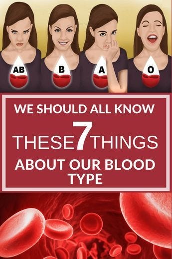 We Should All Know These 7 Things About Our Blood Type! - Mary odonnell ...