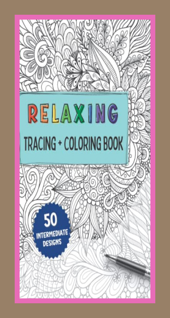 Silhouette Press: Relaxing Tracing and Coloring Book: Mindful Tracing ...
