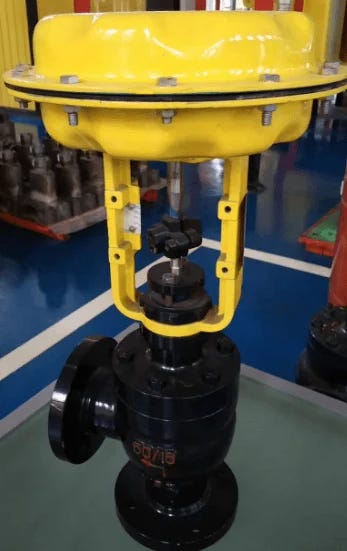 Pneumatic angle control valve supplier in Iran | by Middleeast Valve ...