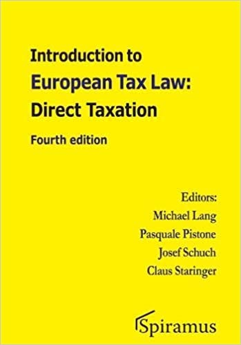 Download In ^&PDF Introduction to European Tax Law: Direct Taxation ...