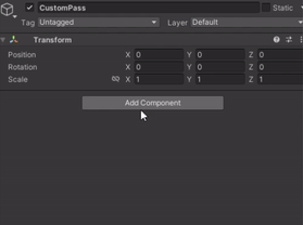 Add Two Draw Renderers Custom Pass and configure: