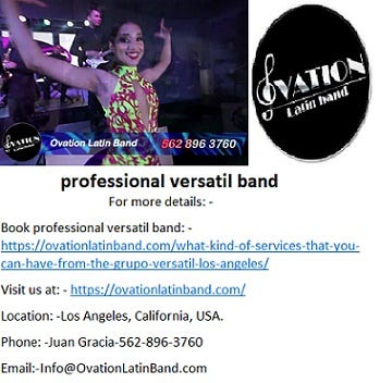 Ovation professional versatil band in California at best price. | by ...