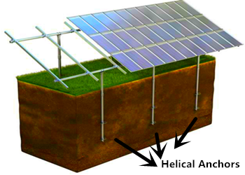 Helical Anchors are used in solar panel systems - Lisa8 - Medium