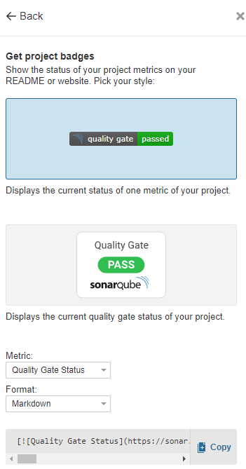 Add Pipeline and SonarQube Badges to GitLab | by Sebastian Kronschläger | Medium