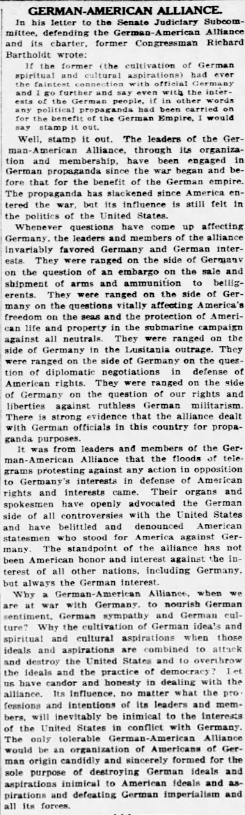 WWI and German-American Communities - Exploring the Cultural History of ...