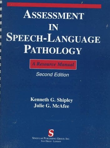[READ]-Assessment in Speech-Language Pathology: A Resource Manual ...