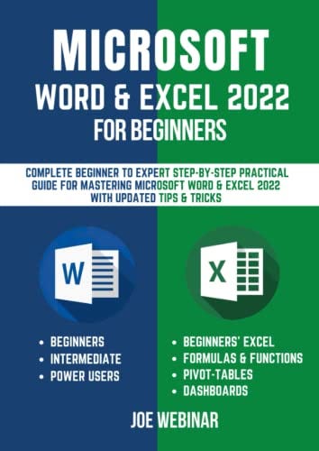 Download pdf MICROSOFT WORD & EXCEL 2022 FOR BEGINNERS: COMPLETE BEGINNER TO EXPERT STEP-BY-STEP ...