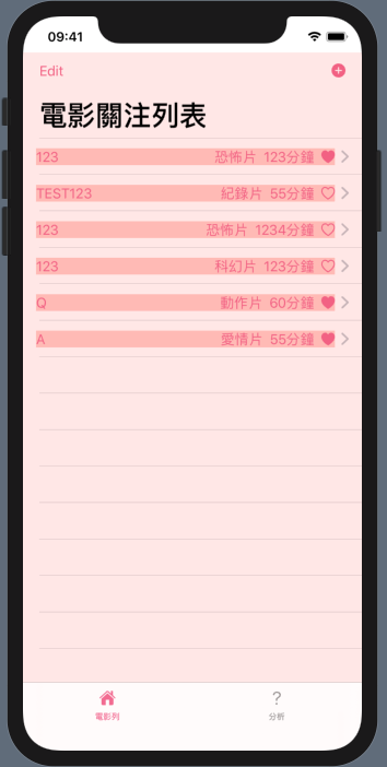 Ios作業四:專屬關注電影列表 (一)程式demo By Lawrence 海大 Swiftui Ios Flutter App 程式設計 Medium