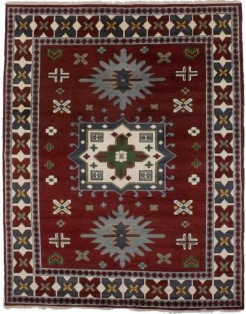 Discover Opulence: Wine Red 6X9 Kazak Rug for a Timeless Statement in ...