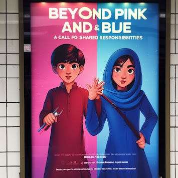 Beyond Pink and Blue: A Call for Shared Responsibilities | by Oyegoke ...