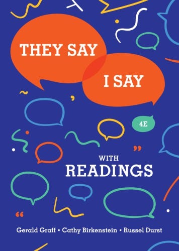 They Say I Say 4th Edition Pdf
