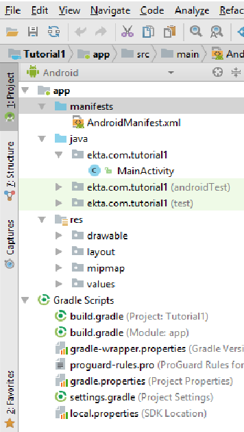 Tutorial 1 : Basics of Android Project files | by Ekta Nijhawan | Medium