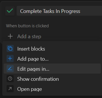 Notion, completion date property using buttons block | by Lumi | Medium