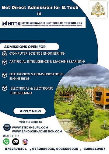 Nitte Meenakshi Institute of Technology 2024 | by Krishbtech | Jul ...