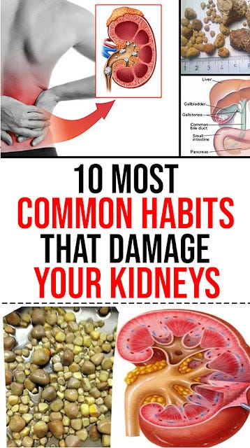 10 Most Common Habits That Damage Your Kidneys | by Olivia malik | Medium