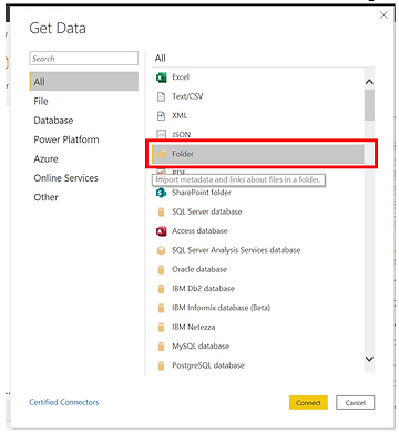 How to connect to Folders in Power BI without the hassle of predefined Functions/Parameters | by ...