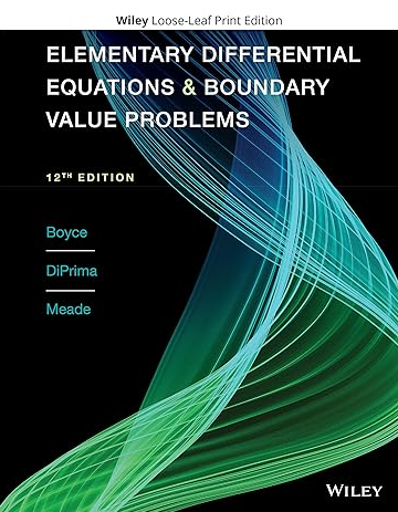 Elementary Differential Equations and Boundary Value Problems 12th ...