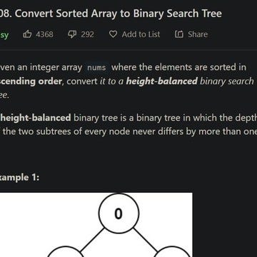 [LeetCode C#] 108. Convert Sorted Array to Binary Search Tree — Binary Search Tree - 歷經風霜的小貝京 ...