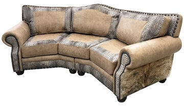 Farmhouse Leather Couch and Rustic Sectional Sofa: The Perfect Blend of ...