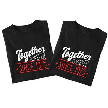 Love Unleashed: Together Forever Couples T-Shirts, Personalized for ...