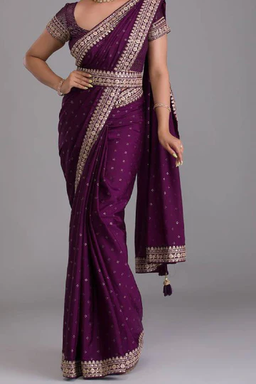 Designer Heavy full Work Saree - Edgy Cart - Medium