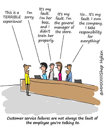 Who Is To Blame For Poor Service? | by Shep Hyken | Medium