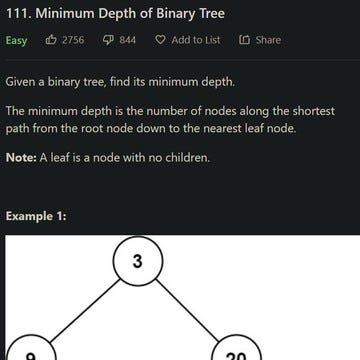 [LeetCode C#] 111. Minimum Depth of Binary Tree — Binary tree, Breadth-First Search - 歷經風霜的小貝京 ...