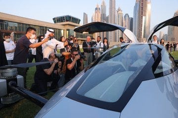 Electric flying car experiment successful in Dubai, video viral - Tahir ...