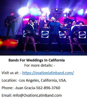 Hire Ovation Latin Bands For Weddings In California at best price. | by ...
