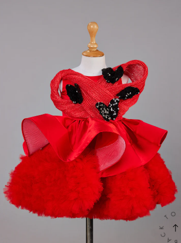 Red Butterfly Dress Little Angels Clothing - Prakershdixit - Medium