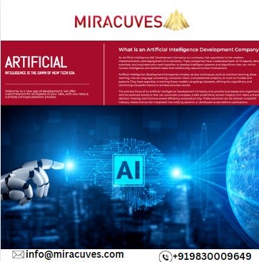 Empowering Tomorrow: Comprehensive Artificial Intelligence Development and Services | by ...