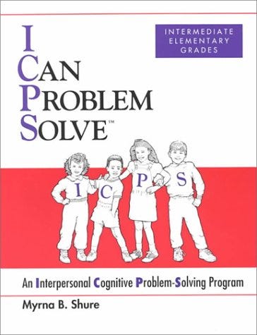 [DOWNLOAD] I Can Problem Solve: An Interpersonal Cognitive Problem ...