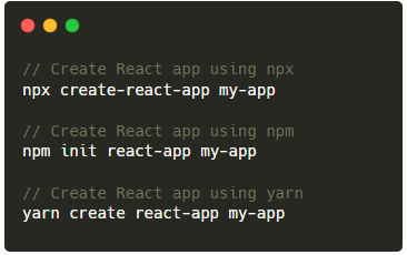 Creating a React Project. Following the React documentation, to… | by ...