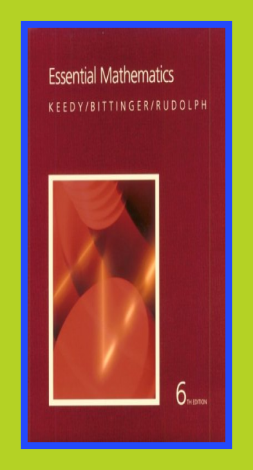 (Mike L. Keedy) Essential Mathematics (6th Edition) PDF Format | by ...
