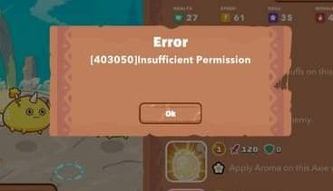 Fix Axie Infinity Insufficient Permission Error (solution) - Axie Infinity Insufficient ...