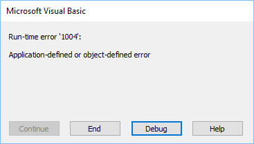 Understanding VBA Runtime Error 1004 | by Tomasz Decker | Medium
