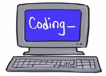 Computer Coding Clipart